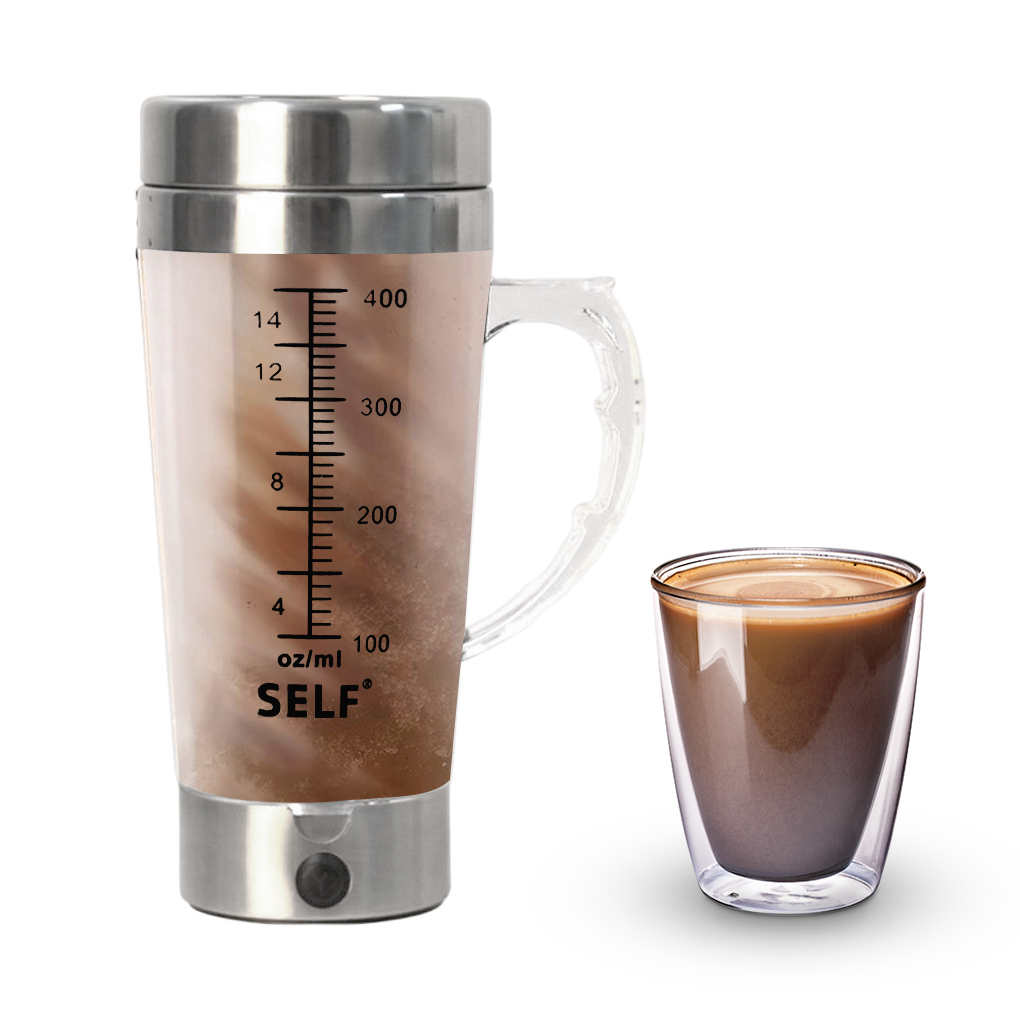 DIYOO Electric Shaker Bottle with Scale – Transparent, ABS Material ...