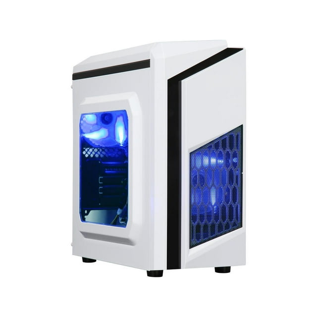 DIYPC White SPCC Micro ATX Mini Tower Computer Case with 4 PCI Slots ...