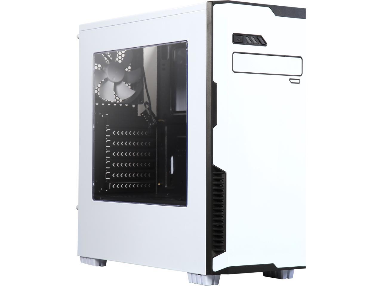 DIYPC Jax11-W White USB 3.0 ATX Mid Tower Computer Case with Pre ...