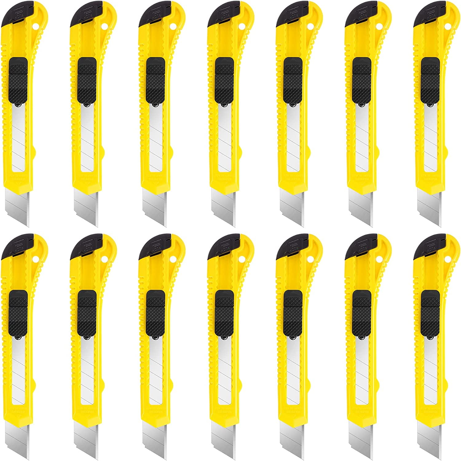 DIYSELF 14 Pack Utility Knife Retractable, 18mm Box Knife, Box Cutter Retractable - Walmart.com