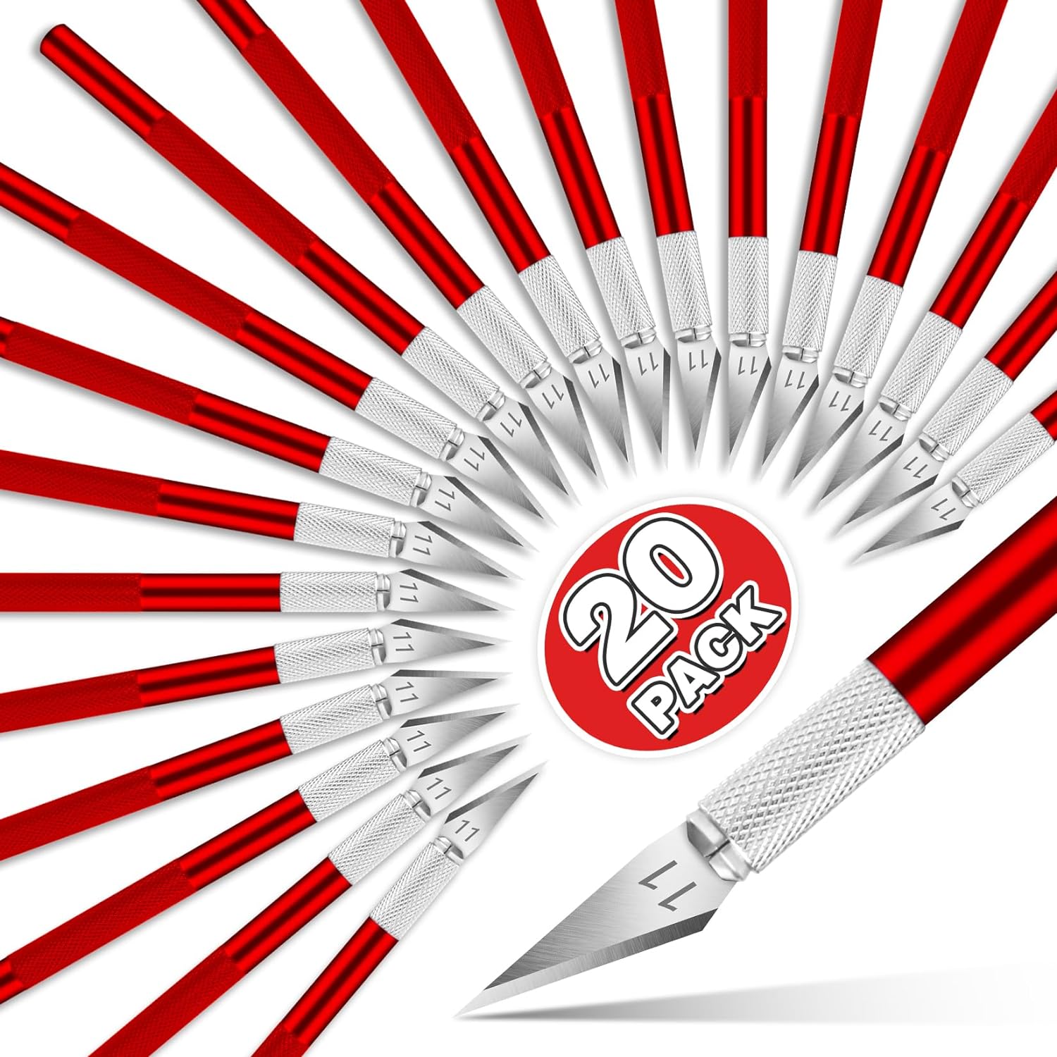 DIYSELF 20 Pack Exacto Knife - Craft Knife - Hobby Knife - Art Knife ...