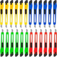 Lot Of 24 Retractable Utility Knife Box Cutter Snap Off Razor Sharp ...