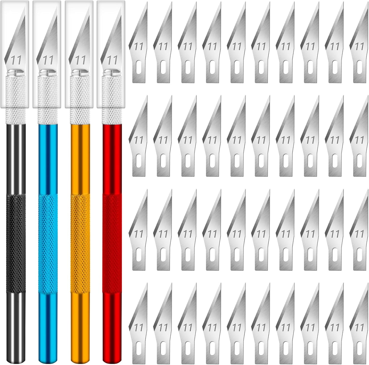 DIYSELF 4 PCS Exacto Knife with 40 Spare #11 Exacto Blades, Craft Knife ...
