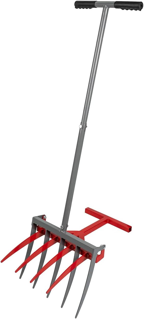 DIYTuning Broad Fork Tool Cultivator Tiller Manual Hand with 5+4 Steel ...