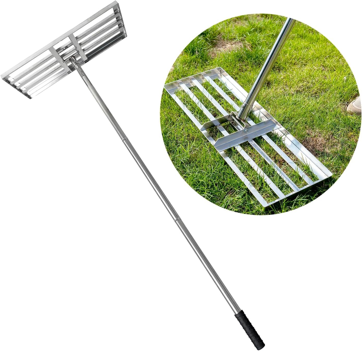 DIYTuning Heavy Duty Lawn Leveling Rake 30" x 10" Leveler Rake ...