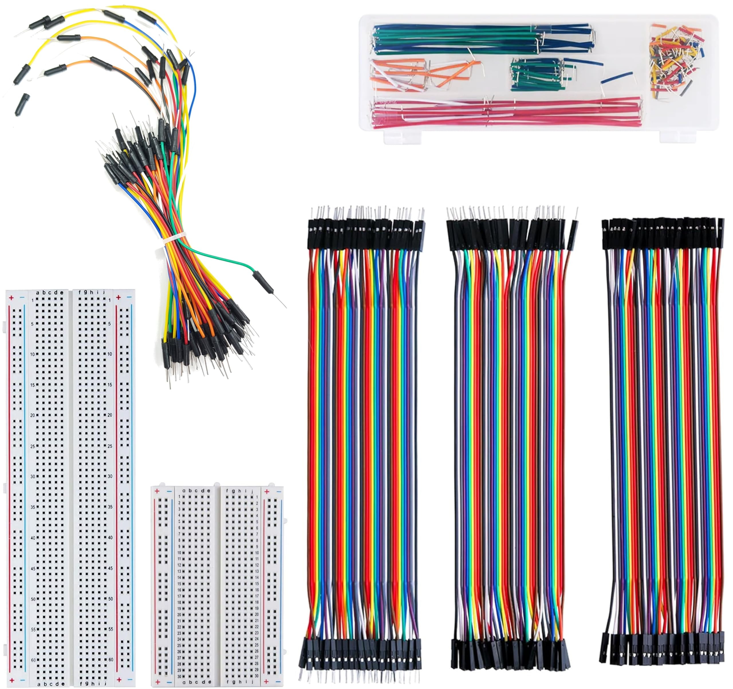 DIYables Jumper Wires and RRF12 Breadboard Kit for Arduino ESP32 ESP8266 Raspberry Pi, 2 ...
