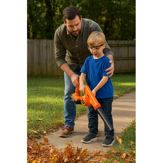 DIYjr Lithium Compact Leaf Blower - Functional Cordless Outdoor Tool ...