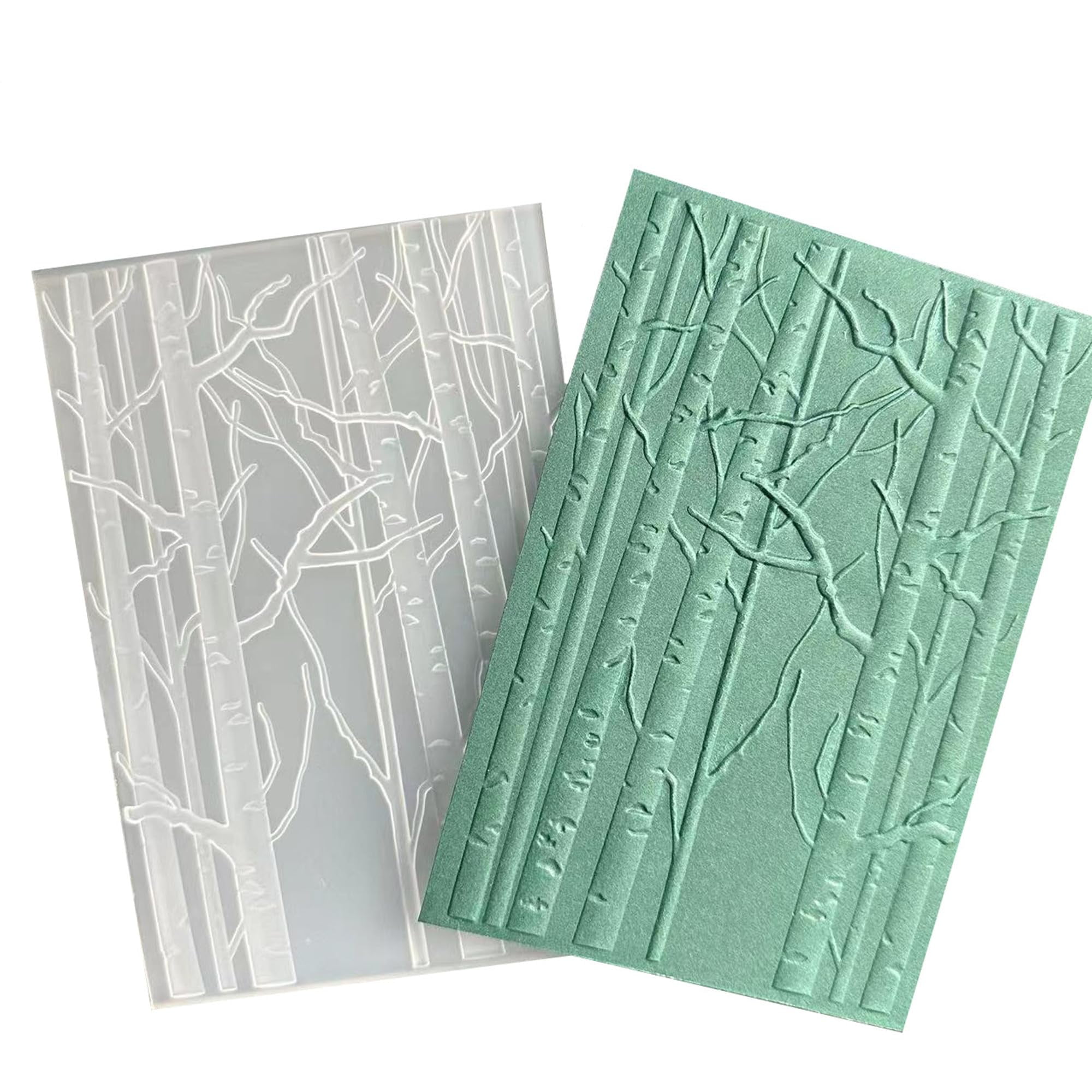 DIYology 3D Woodland Embossing RRF12 Folders for Card Making, Birch ...