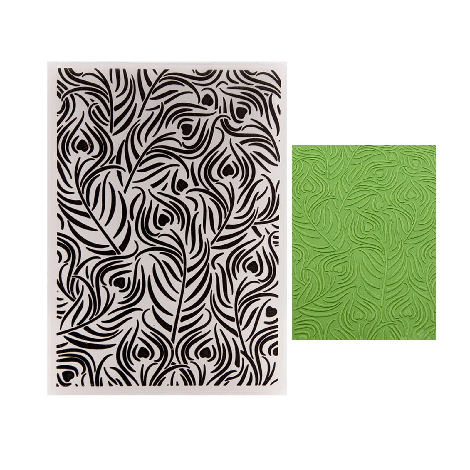 DIYology Feather Embossing Folders DHF10 for Cards Making Beautiful ...
