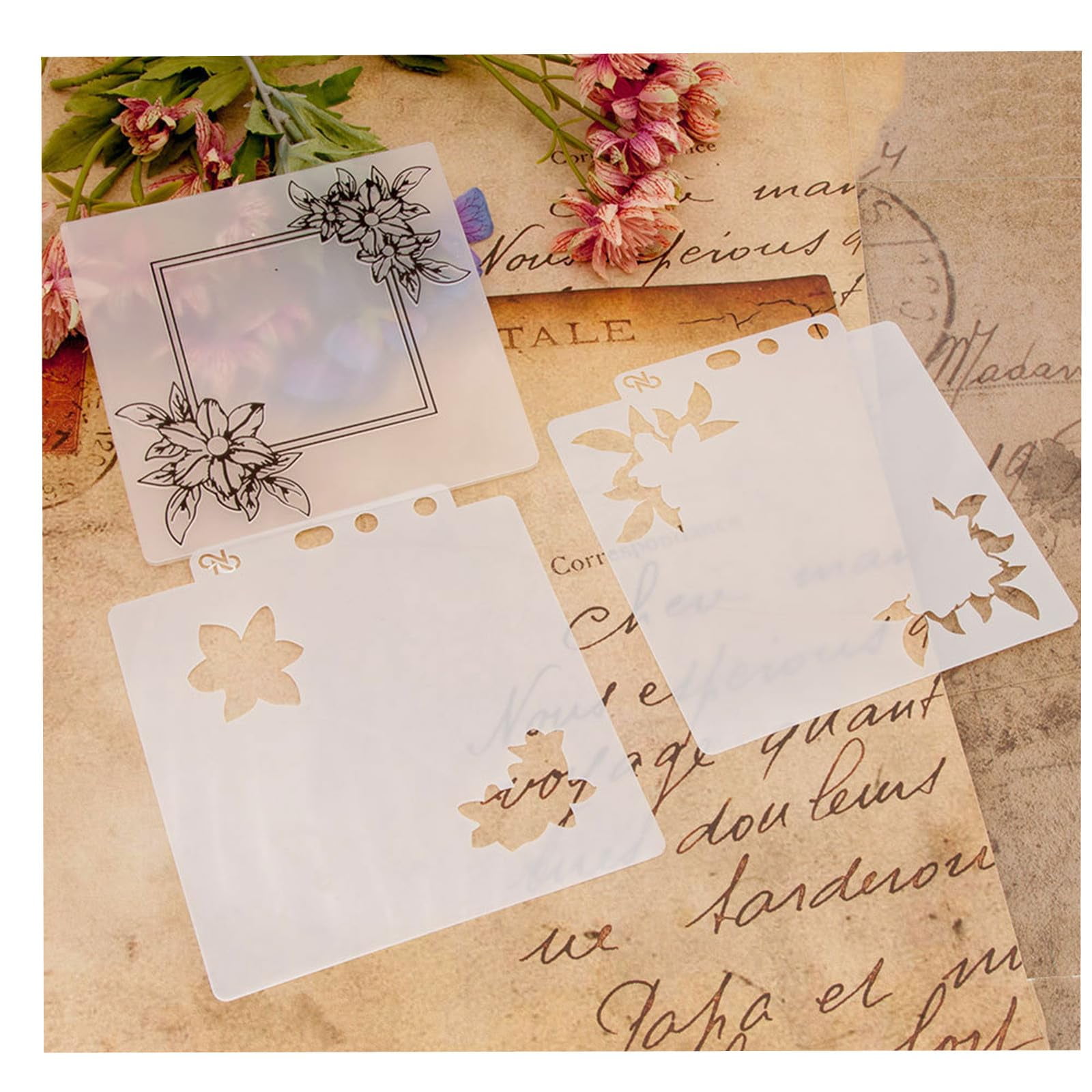 DIYology Floral Frame Plastic YPF5 Embossing Folders with Layered ...