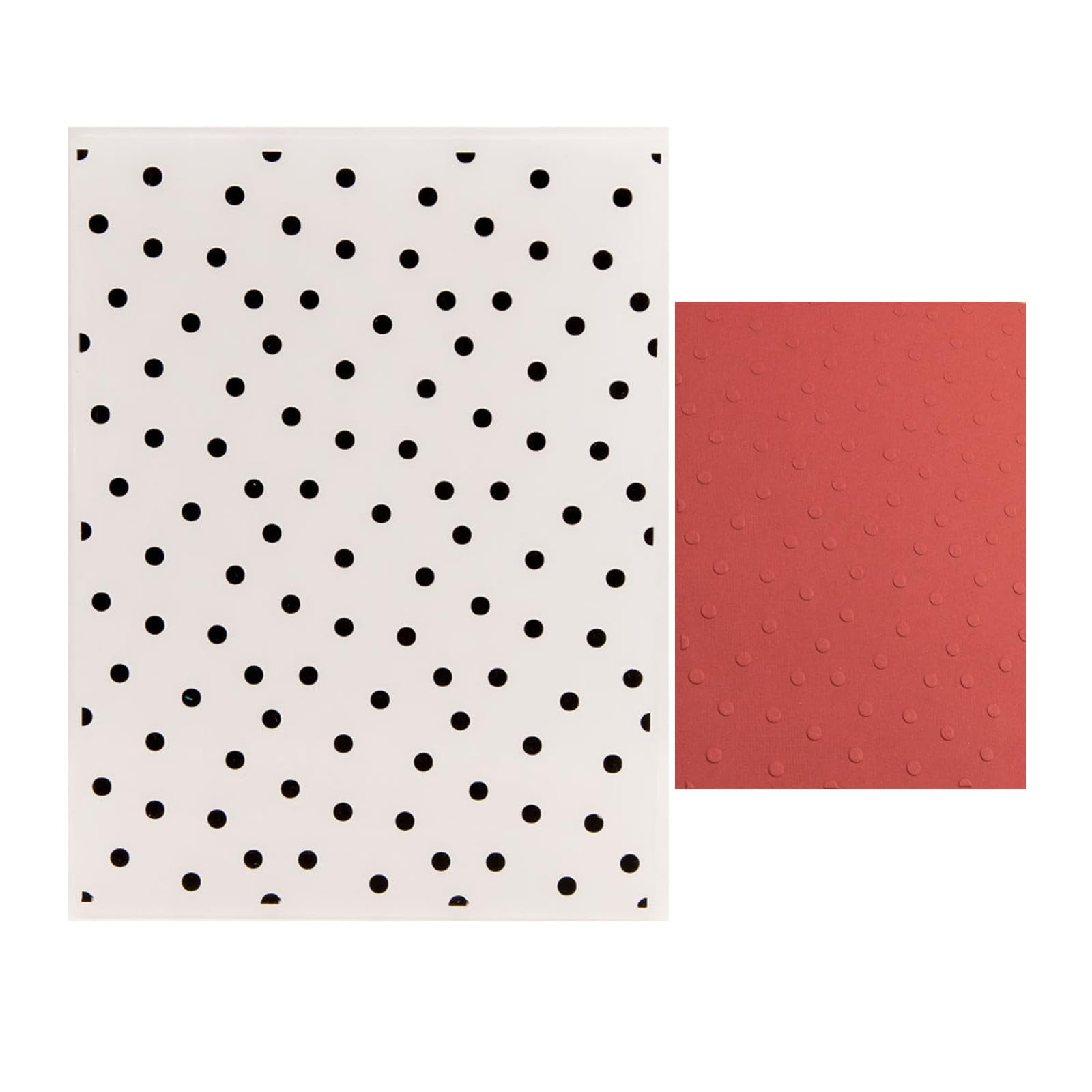 DIYology Polka Dots Plastic Embossing Folders BSL1 for Cards Making ...