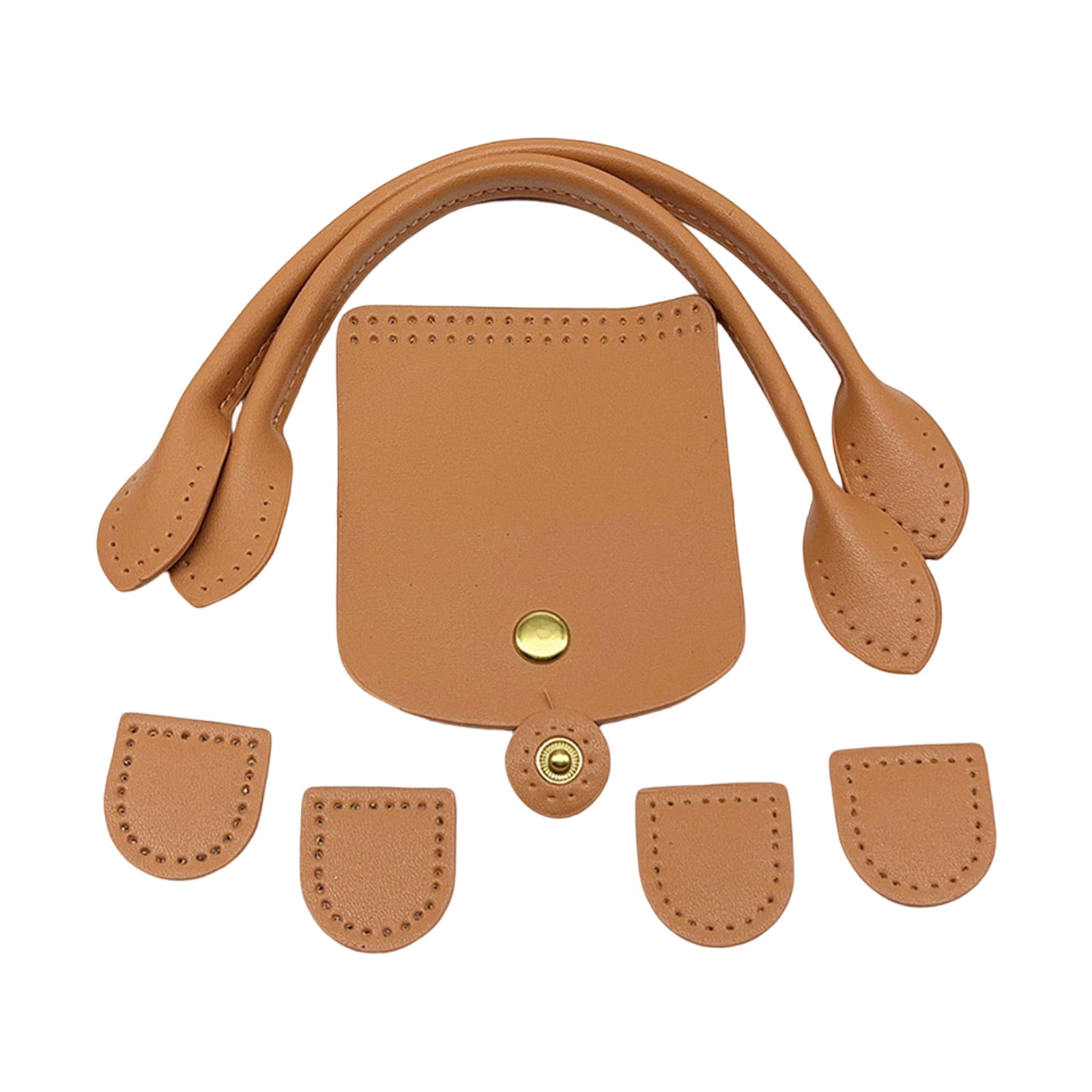 DIYs PU Leather Bag Making Set with Shoulder Strap,Top Zipper Flap ...