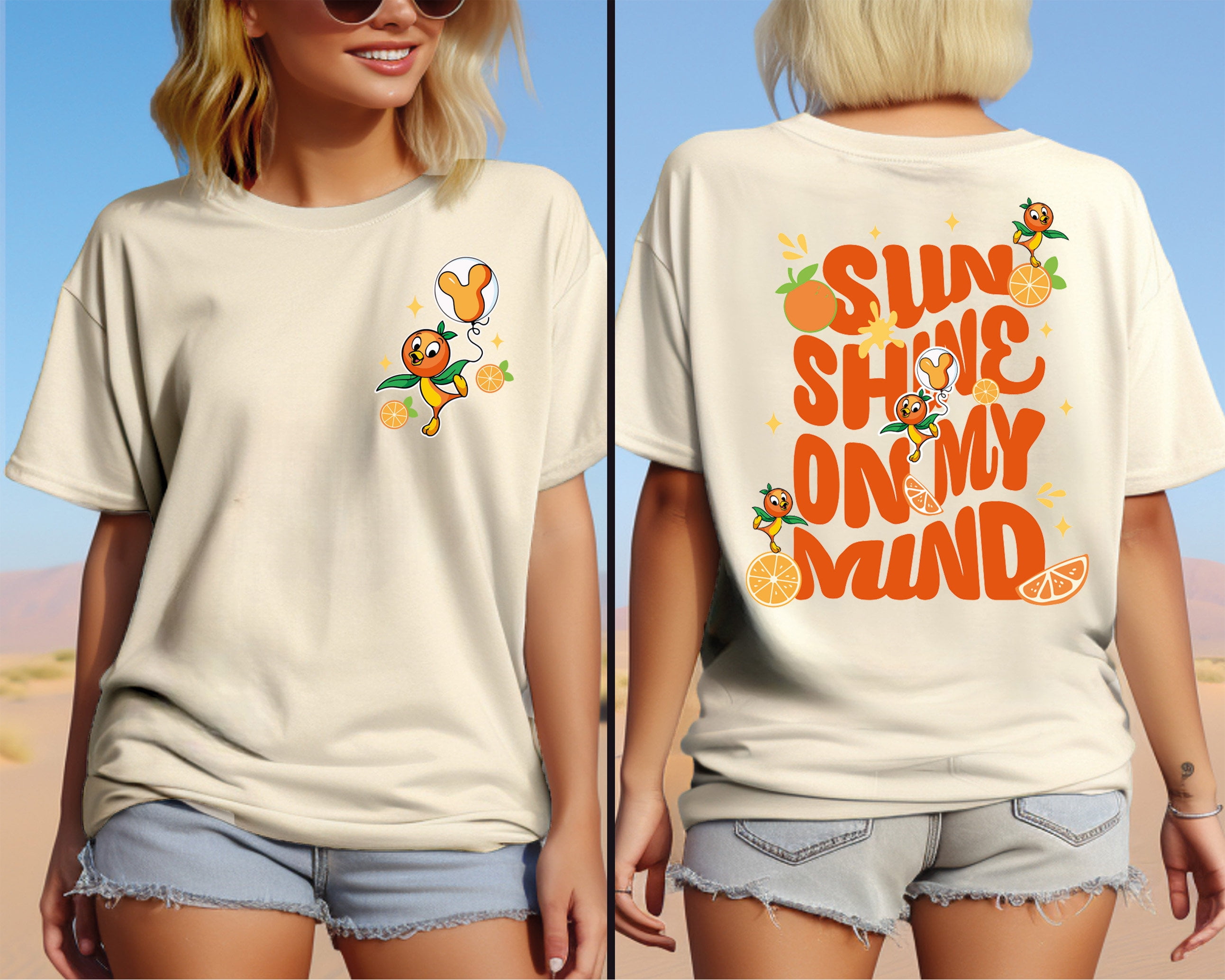 DIsney Orange Bird Shirt, "Hello Sunshine" On My Mind Shirt, Summer ...