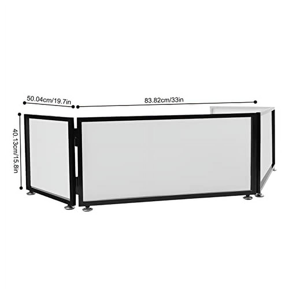 DJ Booth DJ Facade Portable DJ Event Boot Detachable Metal Frame Light ...