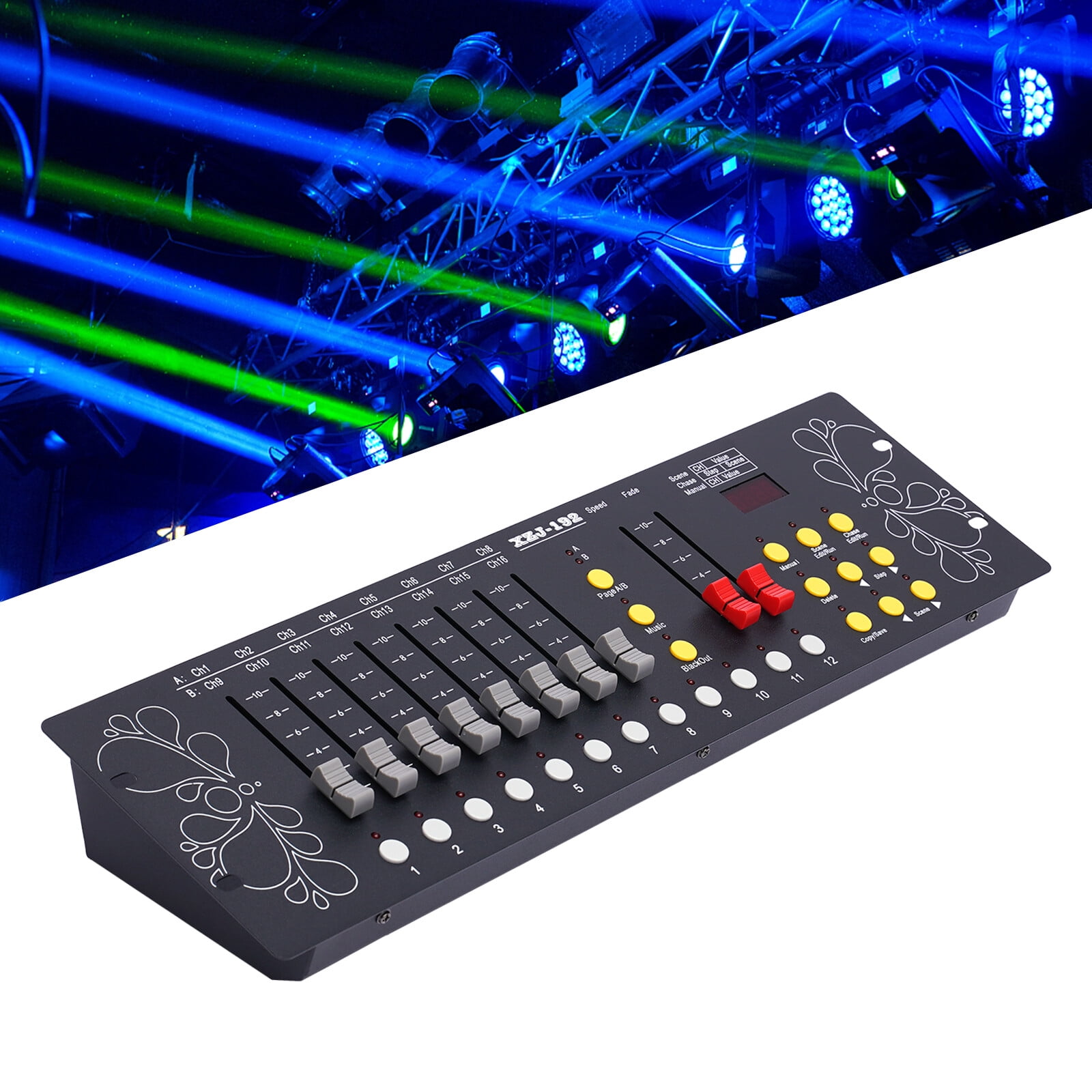 DJ DMX 512 192 Channels Operator Console Controller Stage Lighting DJ ...