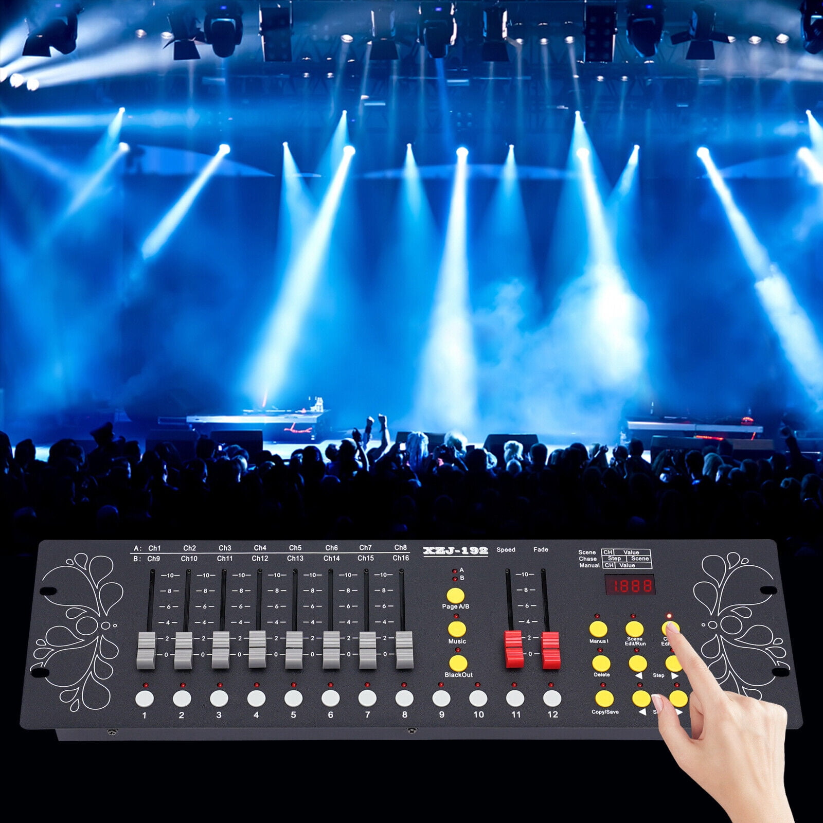 DJ DMX Controller 192 Channels Operator Console Stage Lighting ...