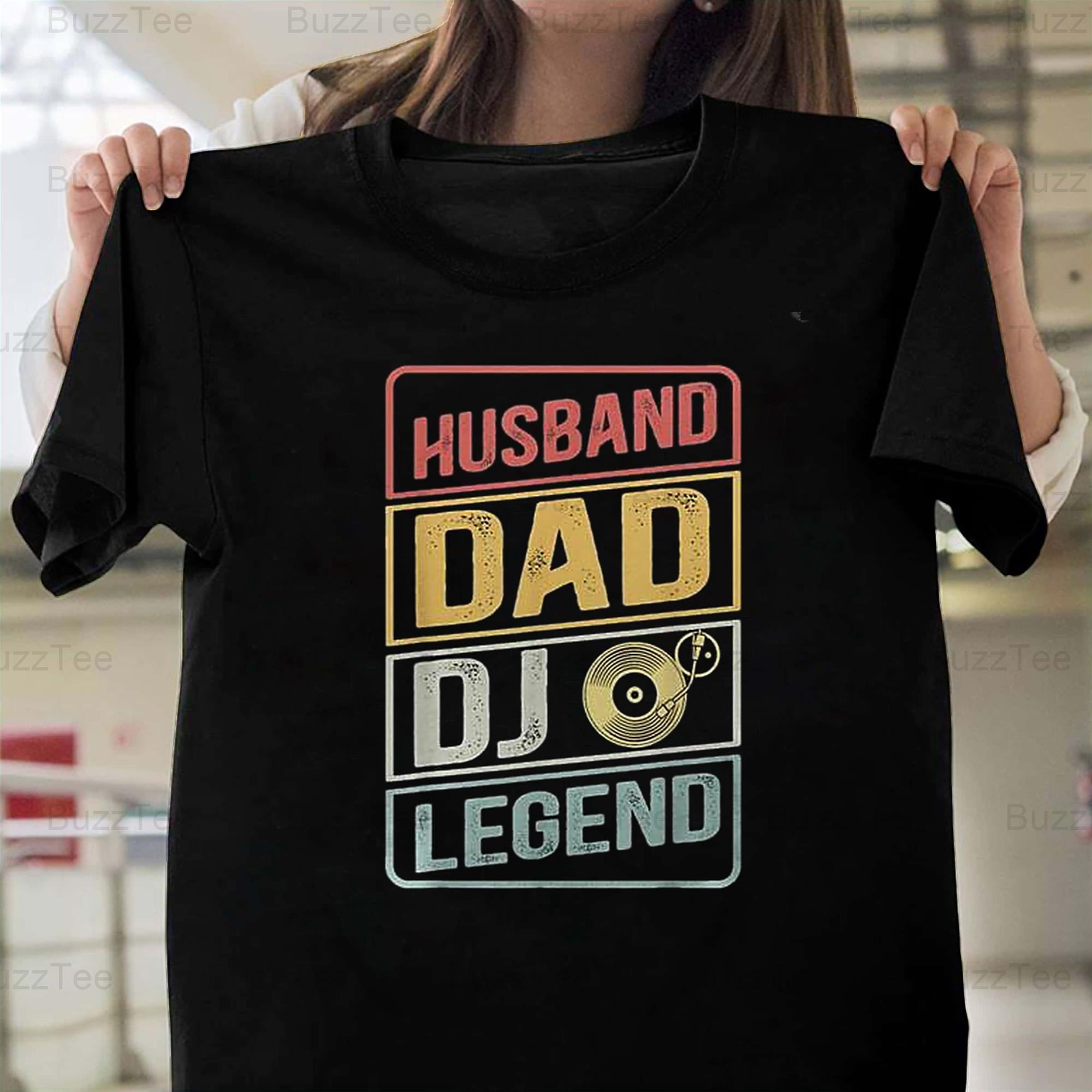 DJ Dad Music Player Husband Dad DJ Legend Retro Father's Day Mix T ...
