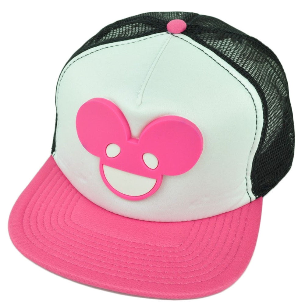 DJ Deadmau5 Dubstep Foam Mesh Neon Pink EDM House Rave Music Snapback ...