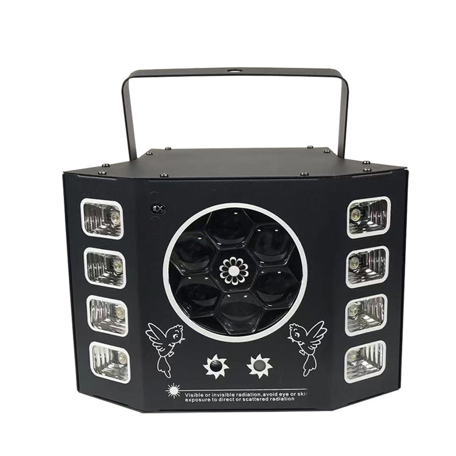 DJ Disco LED 4 IN 1 Stage Light Effect Bee Eye UV Black Light Strobe ...