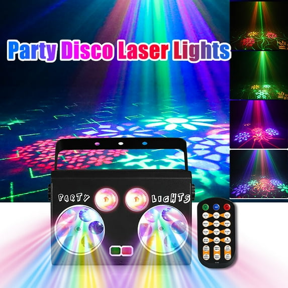 DJ Disco Party Stage Light Laser Projector LED RGB Strobe KTV Show ...