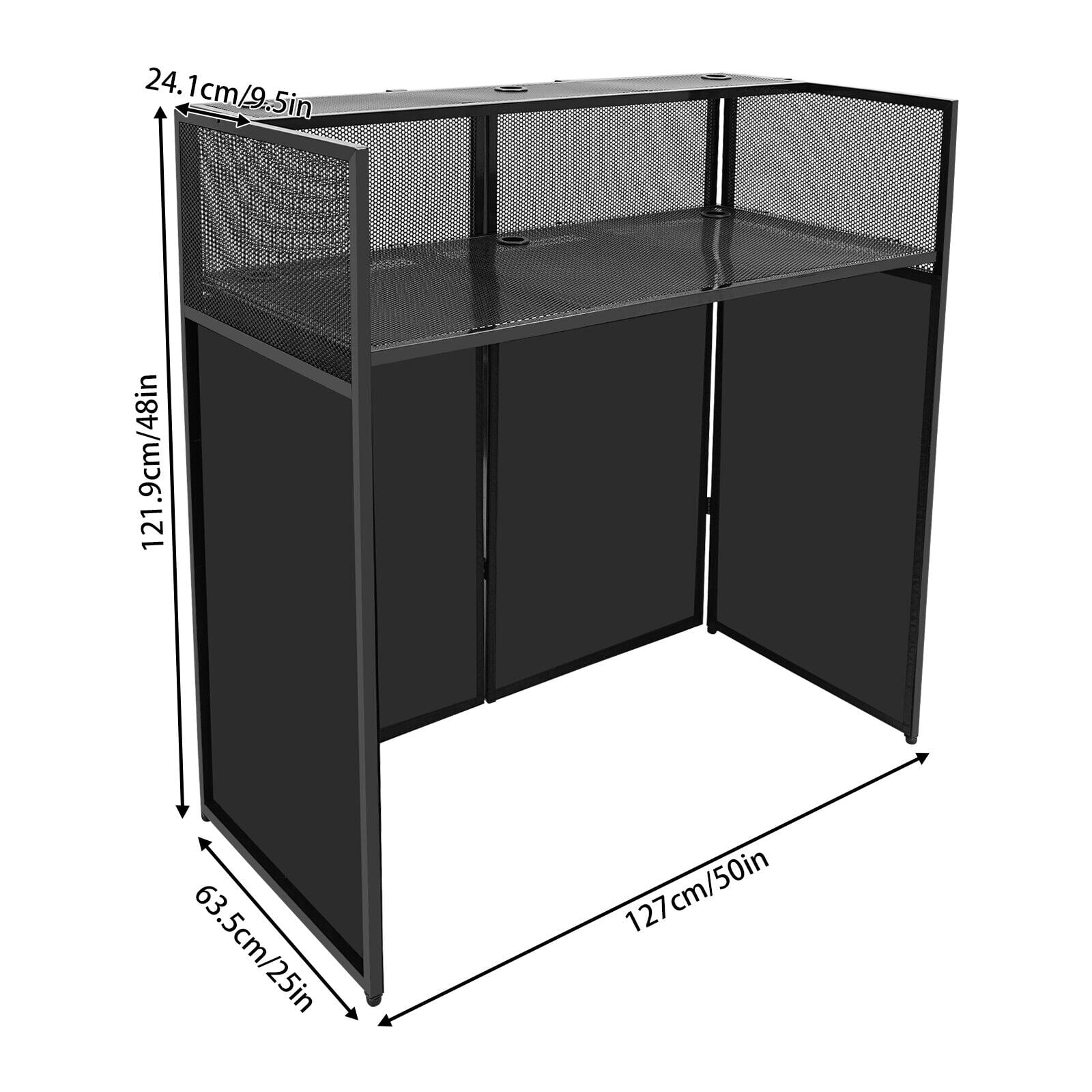 DJ Display Stand, DJ Event Booth Facade, Portable DJ Facade Booth Table ...