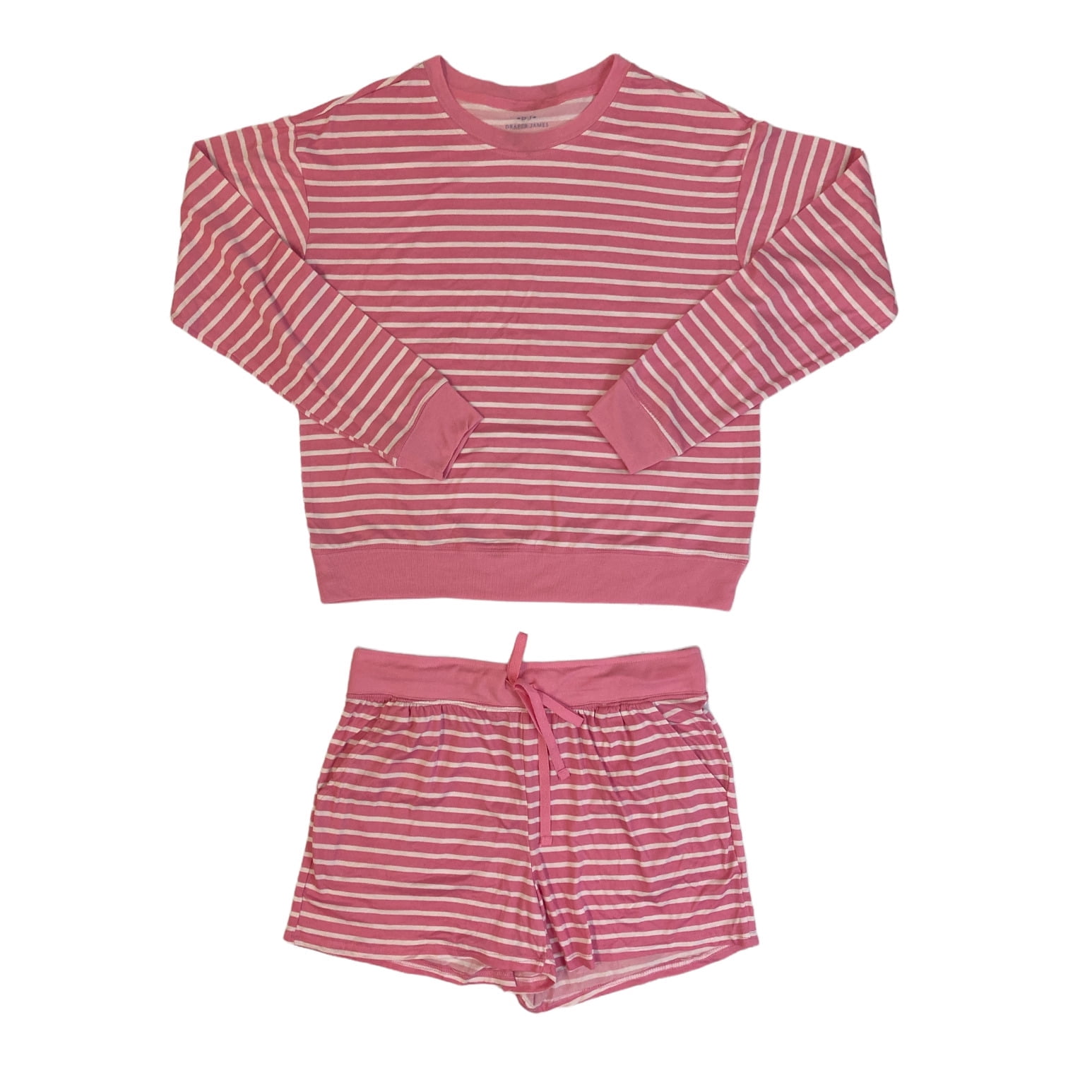 DJ Draper James Womens 2 Piece Lounge Set (Pink Stripe, XXL) - Walmart.com