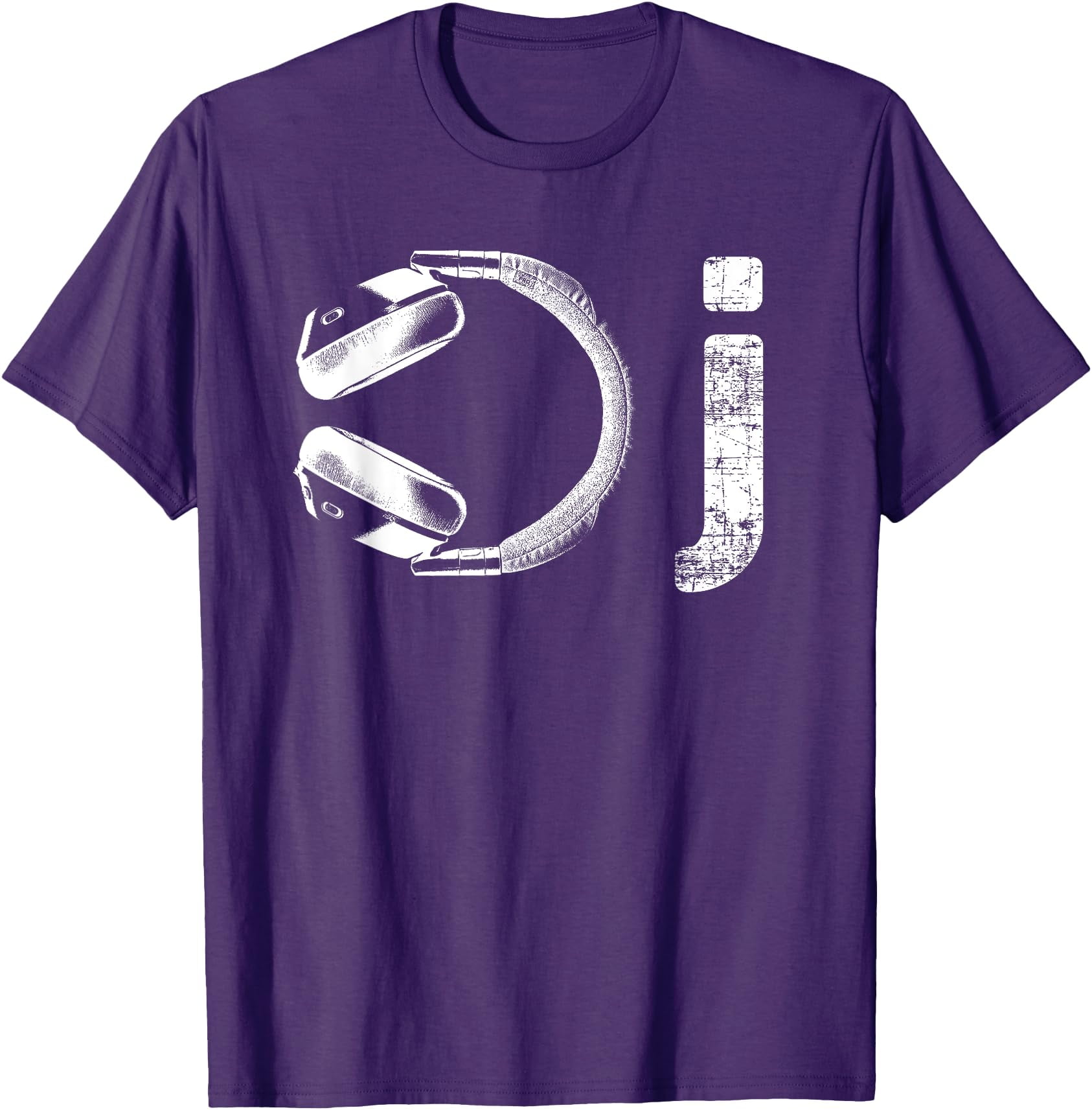 DJ Headphone Heart Being A DJs Party Softstyle Unisex T-Shirt,Purple Color,Size 2XL - Walmart.com