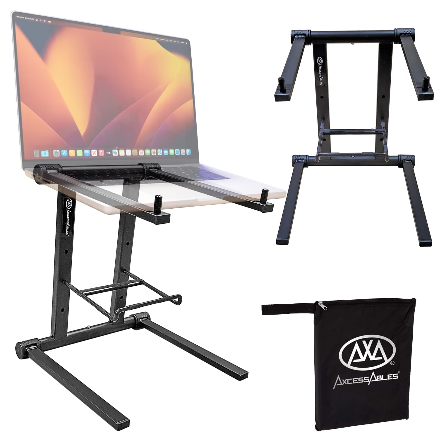 DJ Laptop Stand with Travel Bag | Portable Foldable Aluminum Laptop ...