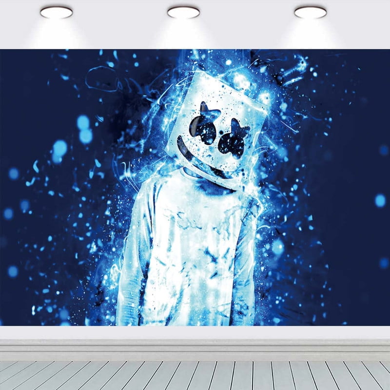 DJ Marshmello Background Backdrop Party Supplies Taspestry Wall Decor ...