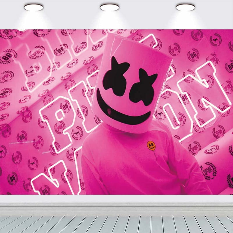 DJ Marshmello Party Supplies Backdrop Banner Poster Birthday ...