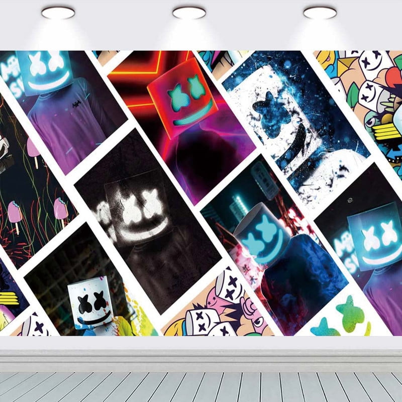 DJ Marshmello Poster Backdrop Banner Party Supplies Birthday ...
