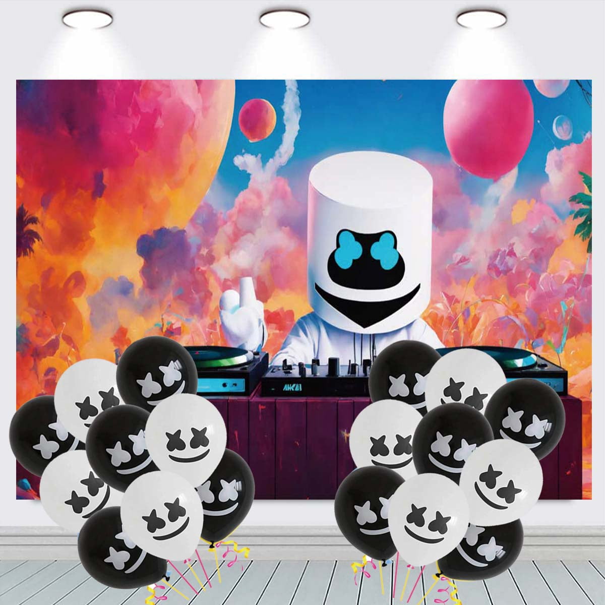 DJ Marshmello Taspestry Poster Banner Backdrop Background Birthday ...