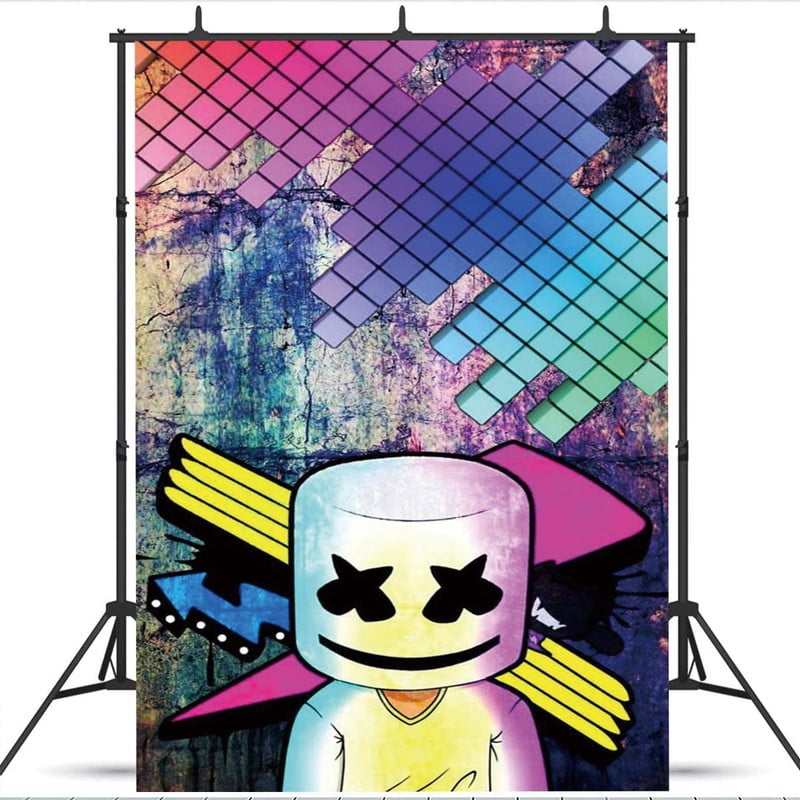 DJ Marshmello Taspestry Poster Banner Backdrop Background Wall Decor ...