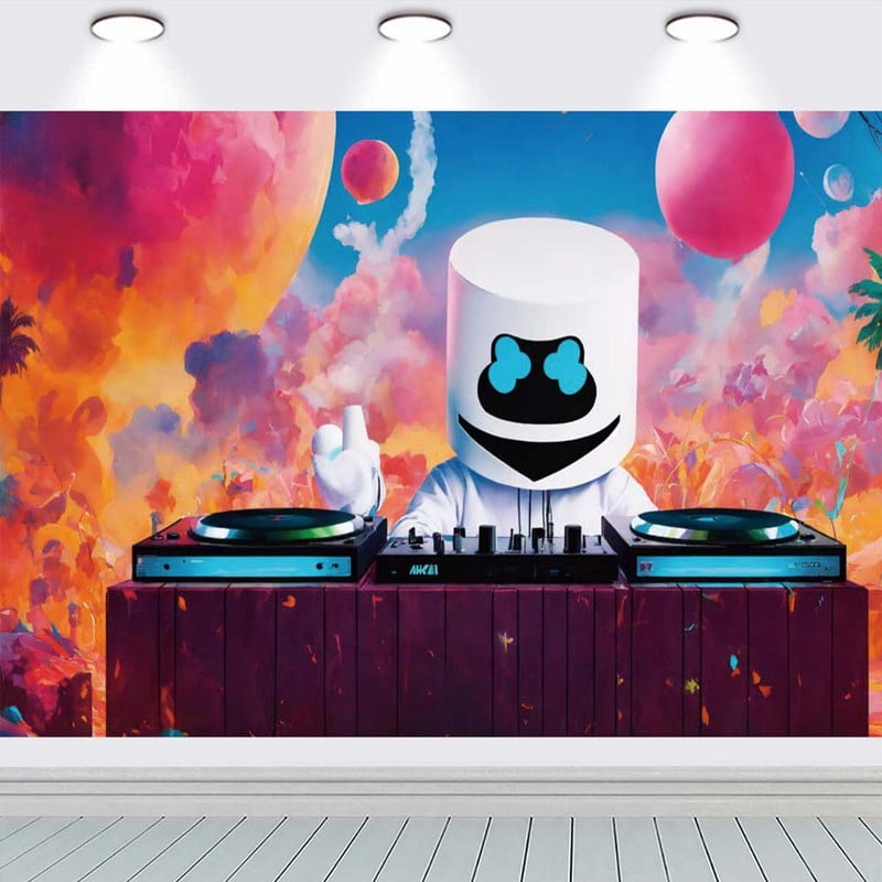 DJ Marshmello Taspestry Wall Decor Party Supplies Background ...