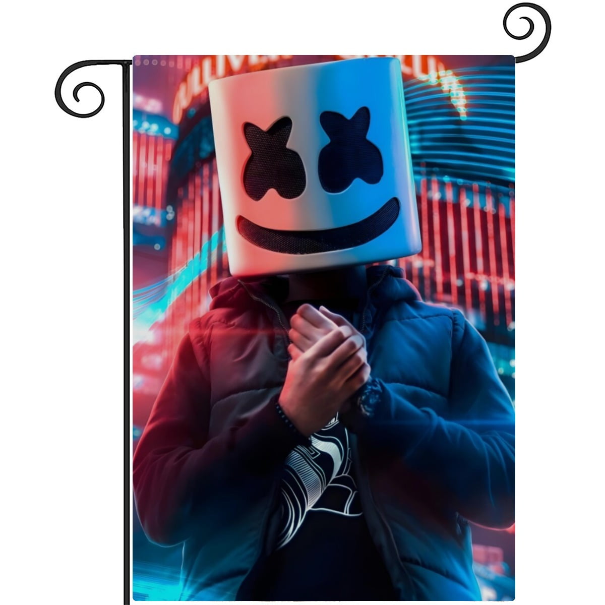 DJ Marshmello-themed Garden Flag. Perfect gift for fans, friends, and ...