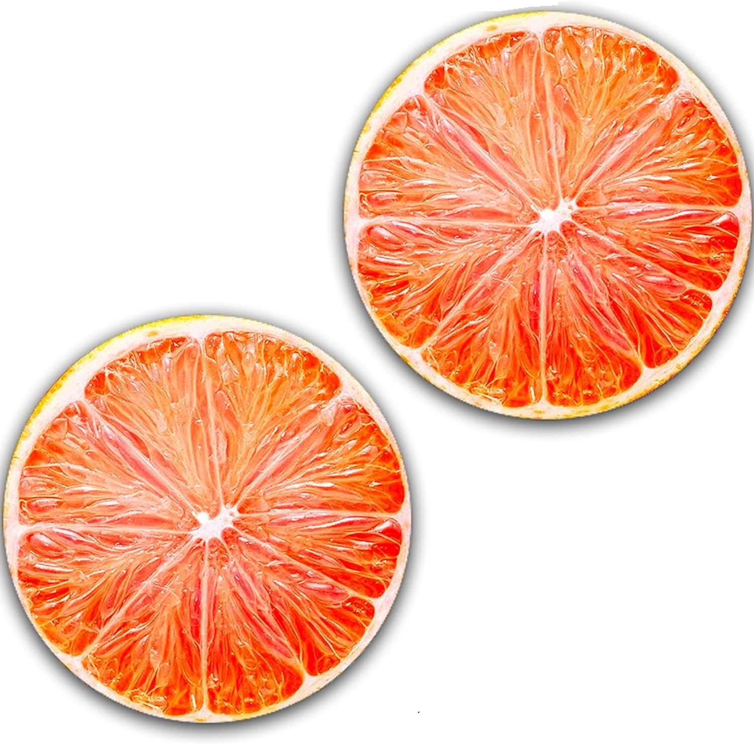 DJ One Pair DJ Orange Slice Citrus Scratch Pads 1200 Vinyl Memorabilia ...