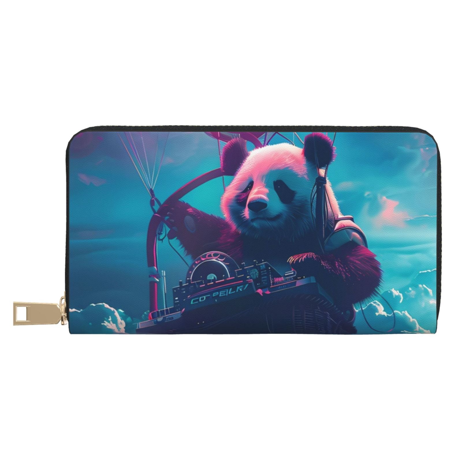 DJ Panda Hot Air Balloon Wallet Women, Leather Bifold Multi Card Wallet ...