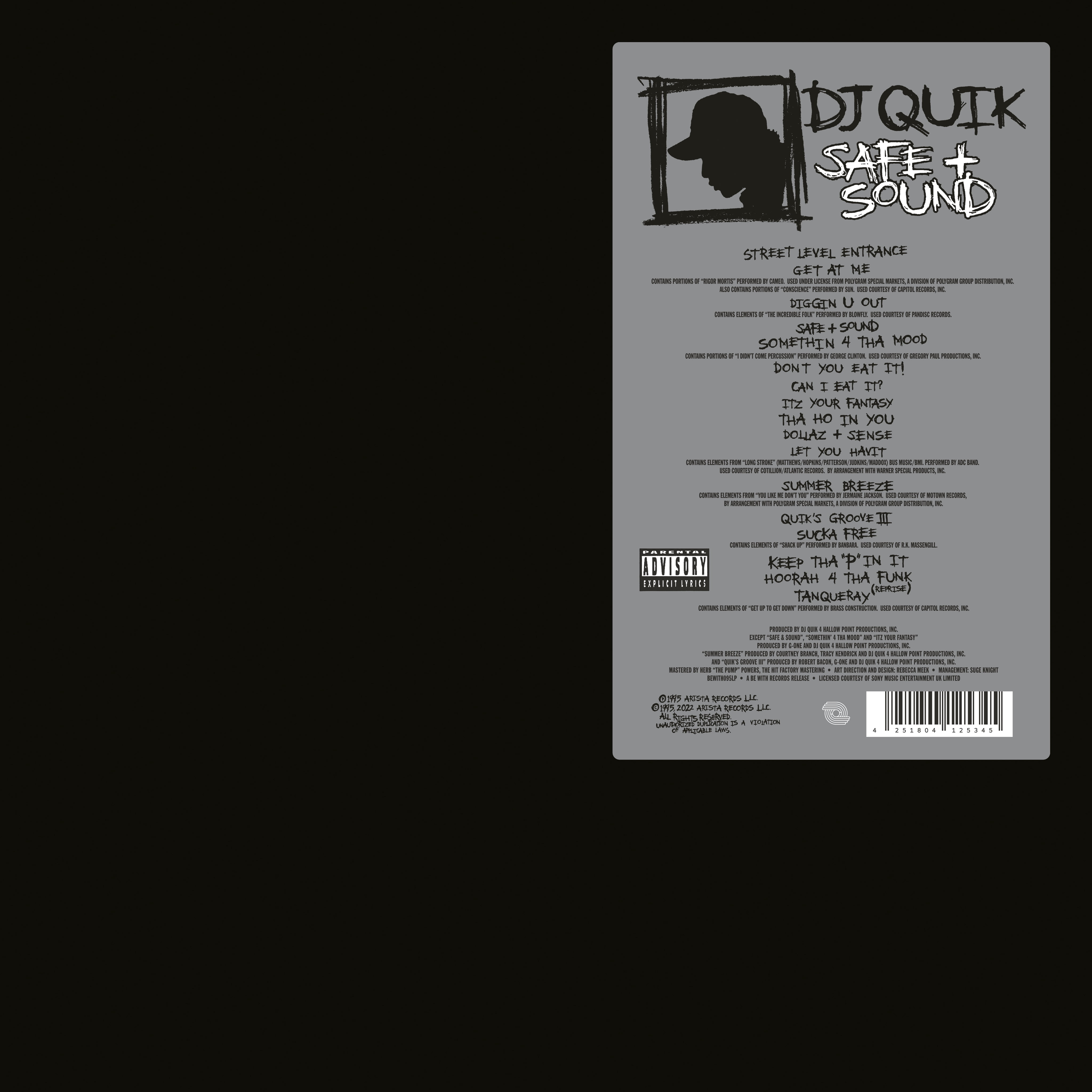 DJ Quik - Safe & Sound - Music & Performance - Vinyl - Walmart.com