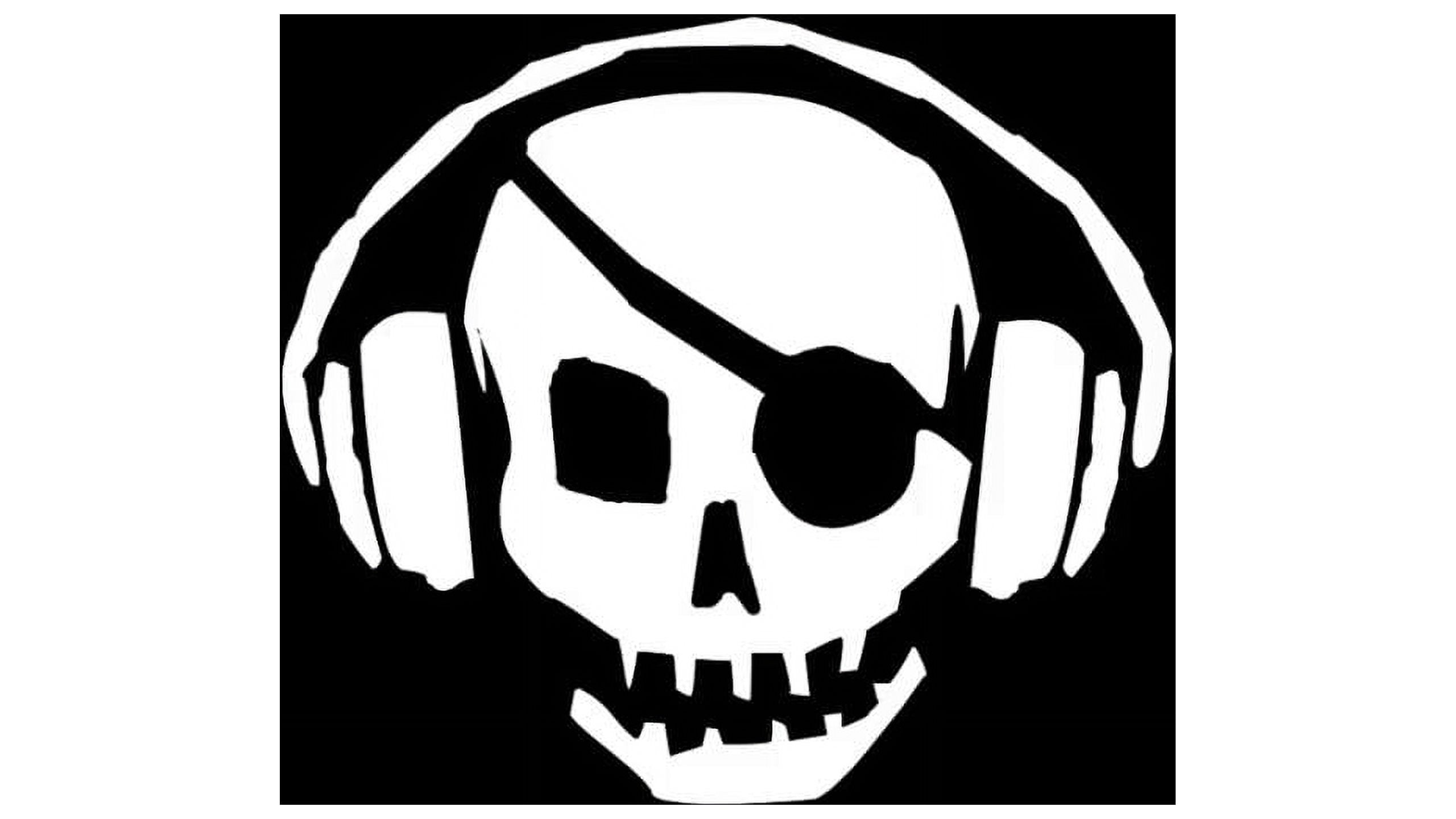 DJ Skull Pirate EDM Vinyl Decal Sticker | Cars Trucks Vans Walls ...