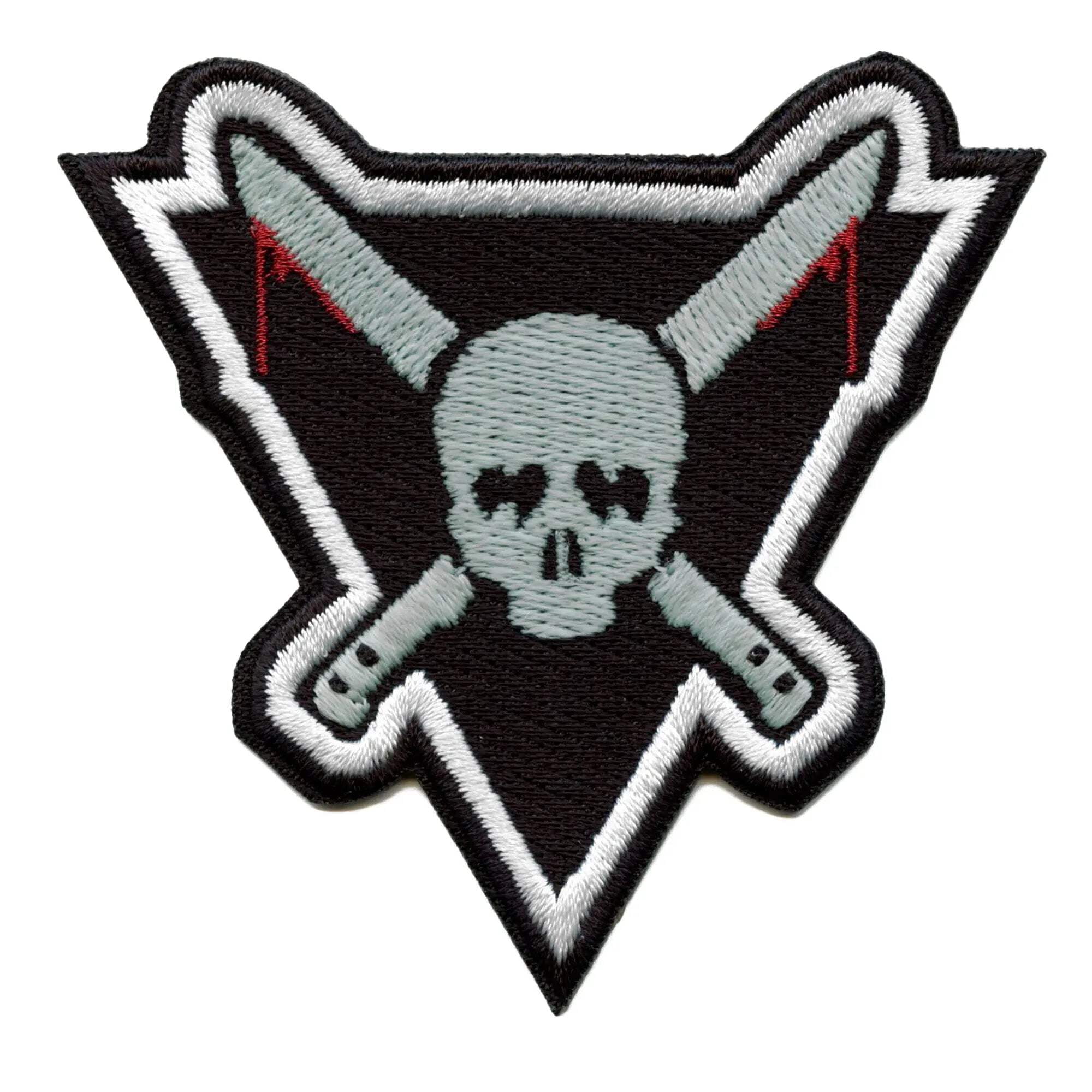DJ Skull X Cross Blades EDM Glow in the Dark Patch Embroidered Iron On ...