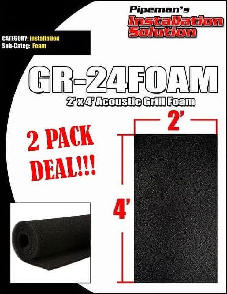 DJ Speaker Woofer Cabinet Grill Foam 2' Wide x 4'Long x 3/8" Thick ...