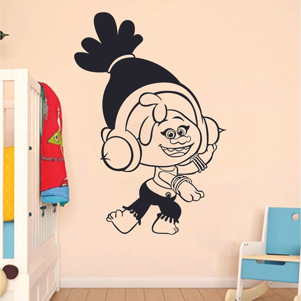 DJ Suki Troll Trolls Movie Cartoon Character Kids Wall Sticker Art ...