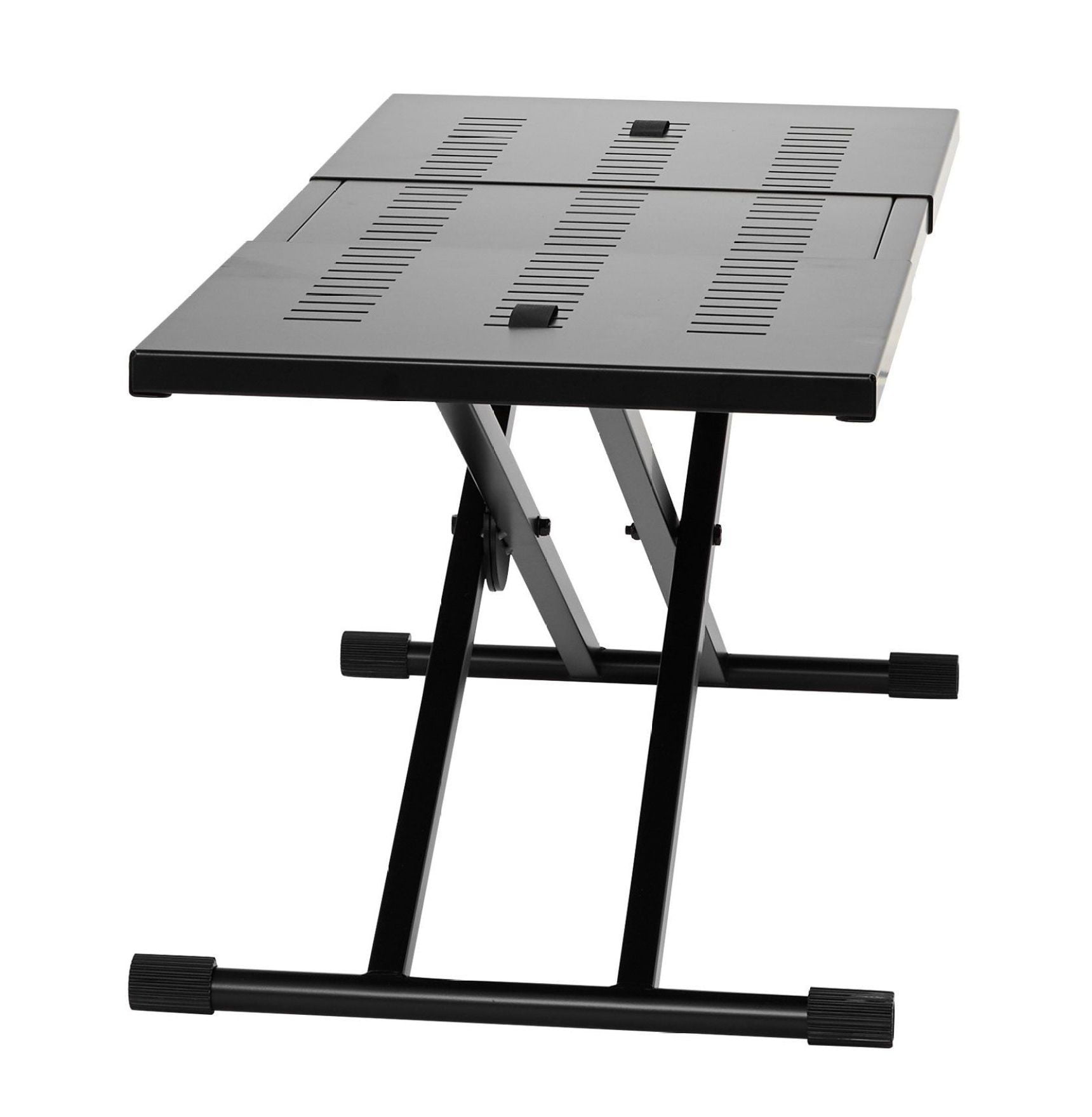 DJ Table Portable Stand with Keyboard Tier - Adjustable Height, Heavy ...