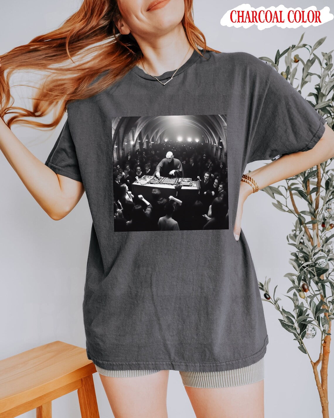 DJ Voldemort Unisex T-Shirt, Humorous Hogwarts Print Graphic Tee, Harry ...