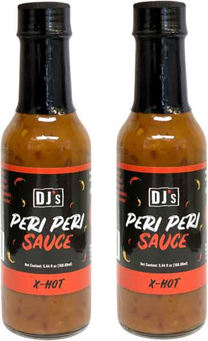 DJ's Extra Hot Peri Peri Chili Sauce, 2-Pack 5.44 fl. oz. Bottles ...