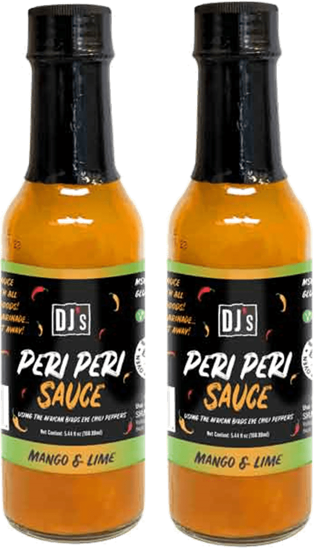D.J.S. Mango Lime Peri Peri Sauce, Spicy African Birdseye Chili ...