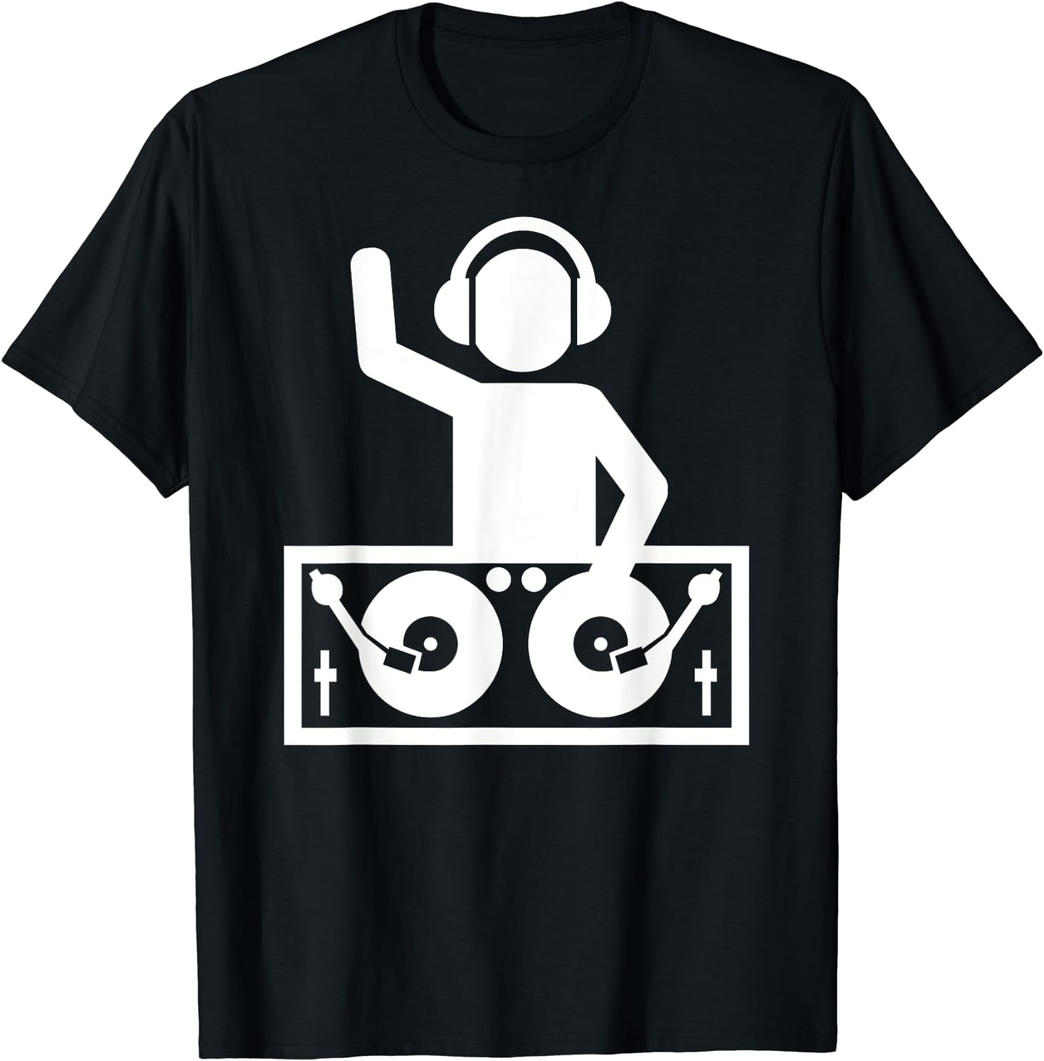 DJ with turntables T-Shirt - Walmart.com