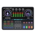 DJ20 Live Sound Card Equipment 48V Condenser Microphone Reverberation ...