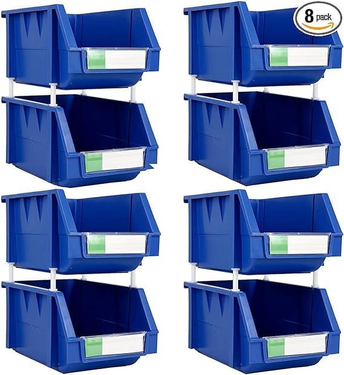 DJC Supply BLUE Heavy duty thermoplastic storage bin organizer ...