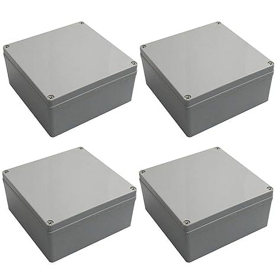 DJC Supply Co. 6" x 6" x 3" Weather & Dust Proof PS Plastic Junction ...